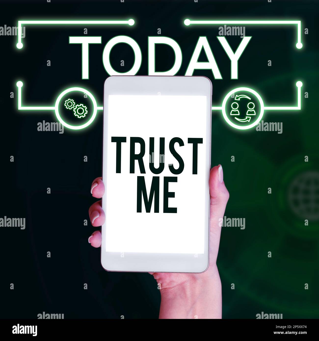 Text showing inspiration Trust Me. Word Written on Believe Have faith ...
