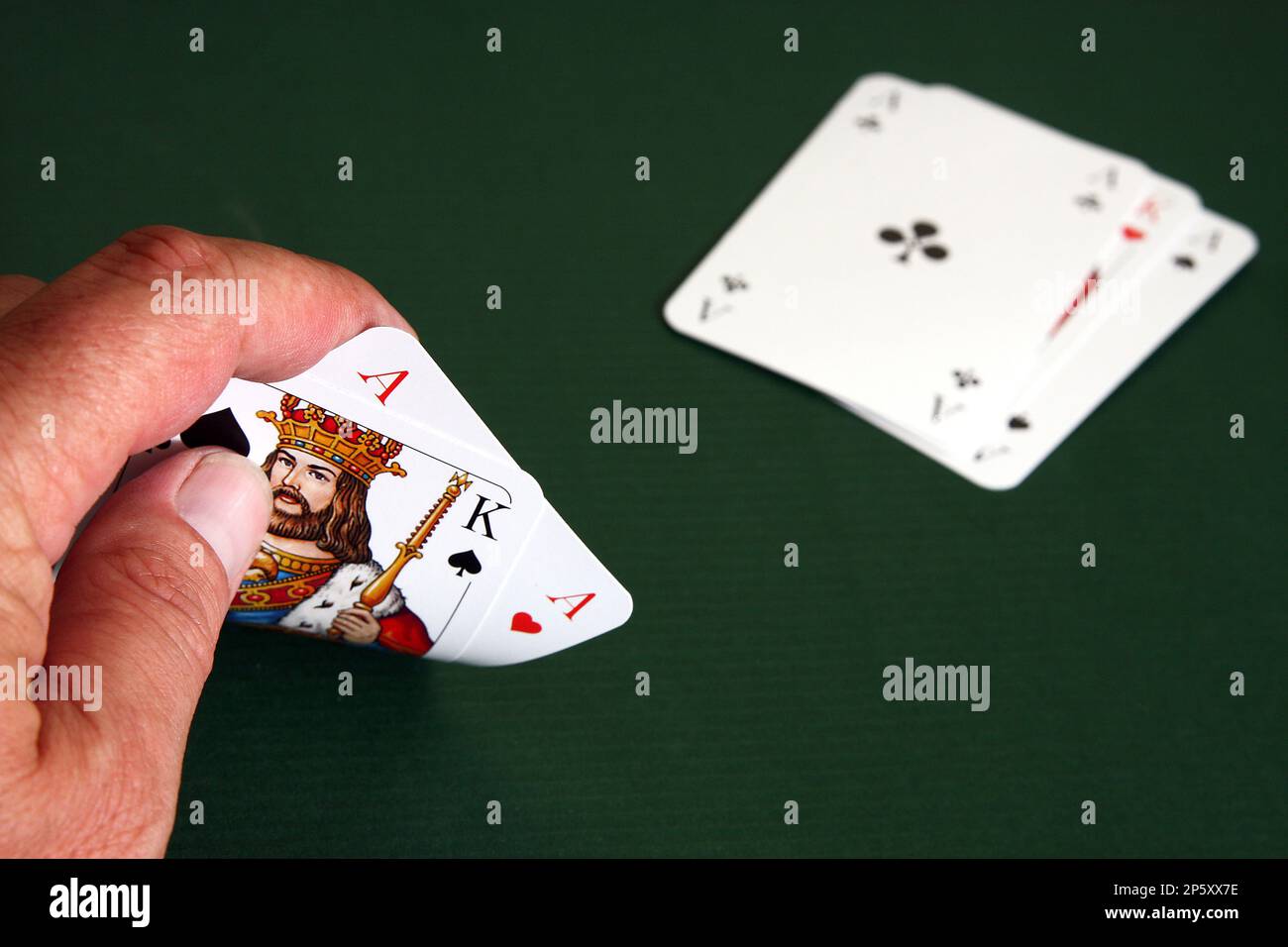 Poker hand full house hi-res stock photography and images - Alamy
