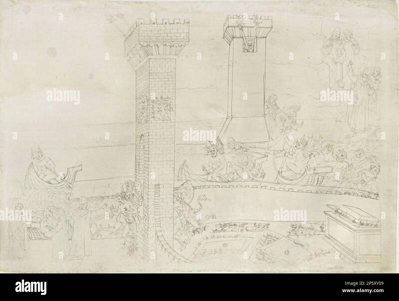 Inferno VIII, Sandro Botticelli (Florence, Italy, 1445 - 1510) 1887 ...