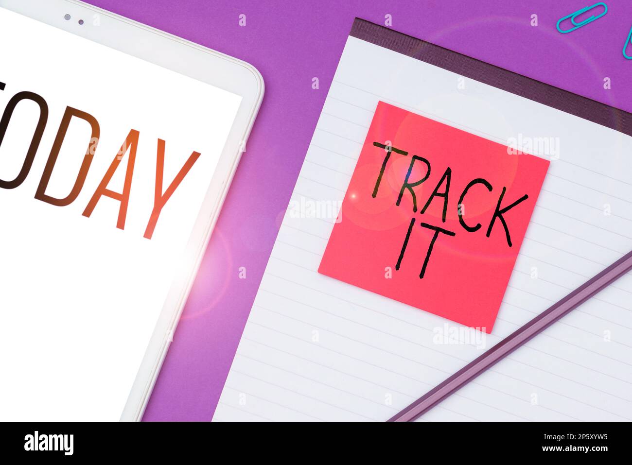 Text sign showing Track It. Conceptual photo term used to convey ...