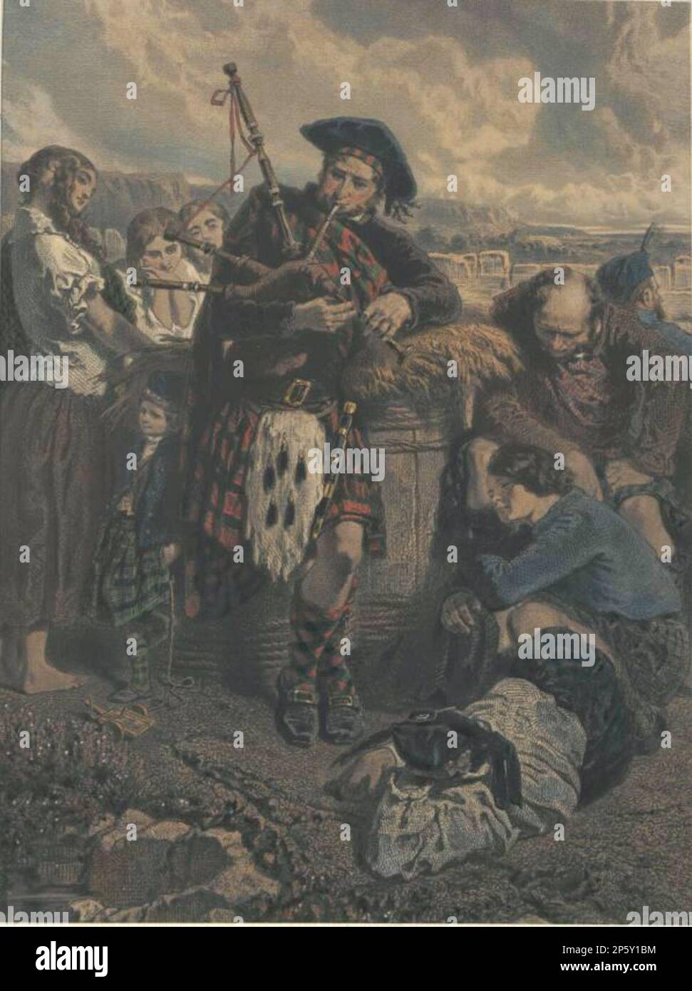 A Highland Piper - An Artist's Ramble in the North of Scotland, Michel ...