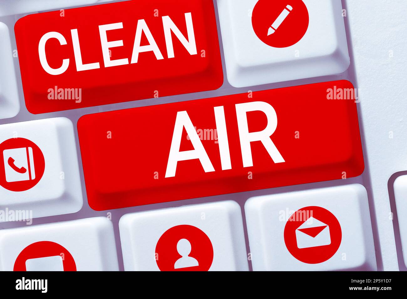 Conceptual display Clean Air. Word Written on air that has no harmful ...