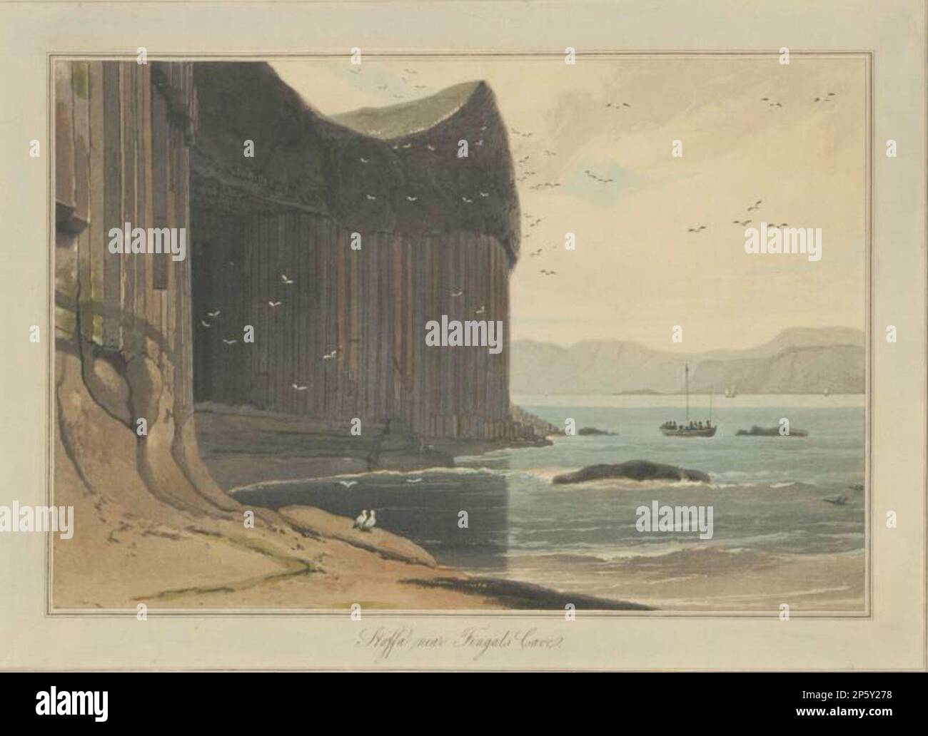 Staffa, near Fingal's Cave, William Daniell (Kingston upon Thames ...