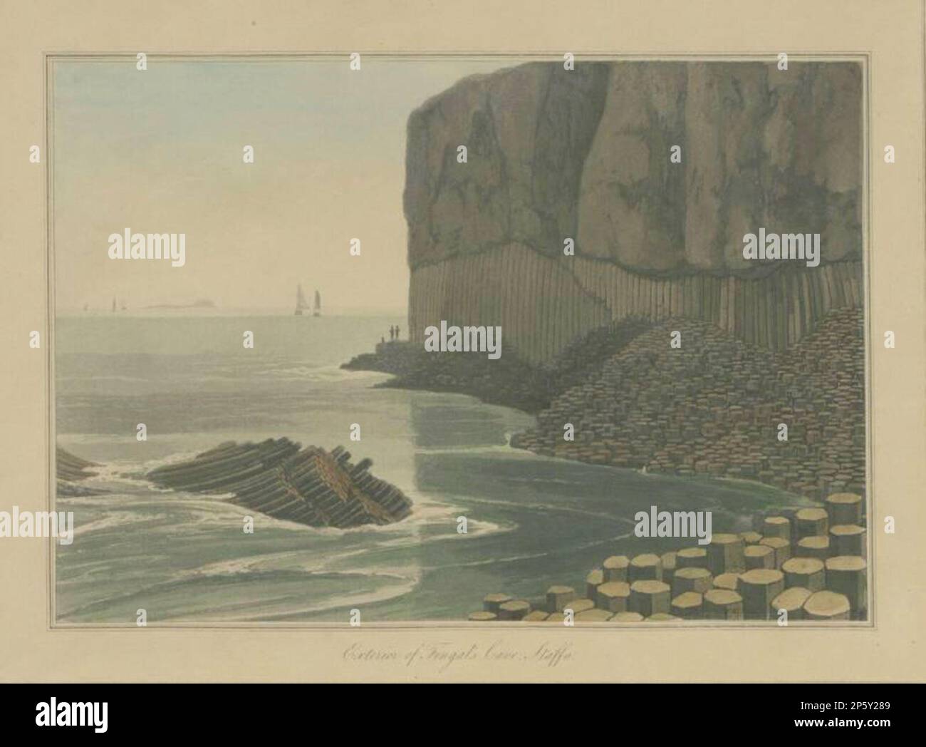 Exterior of Fingal's Cave, Staffa, William Daniell (Kingston upon ...