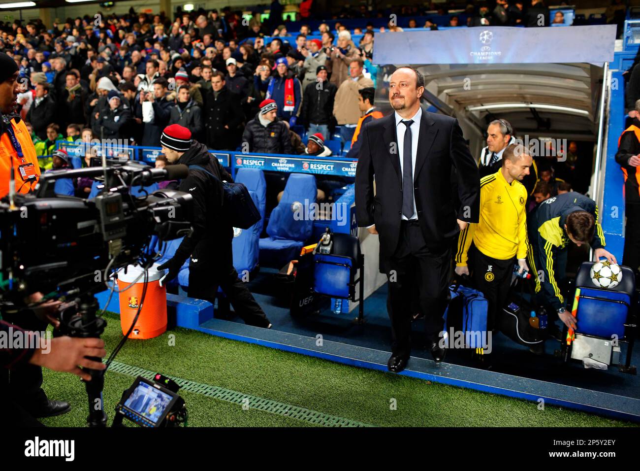 Dec. 5, 2012 - London, United Kingdom - Chelsea's Rafa Benitez looks on ...
