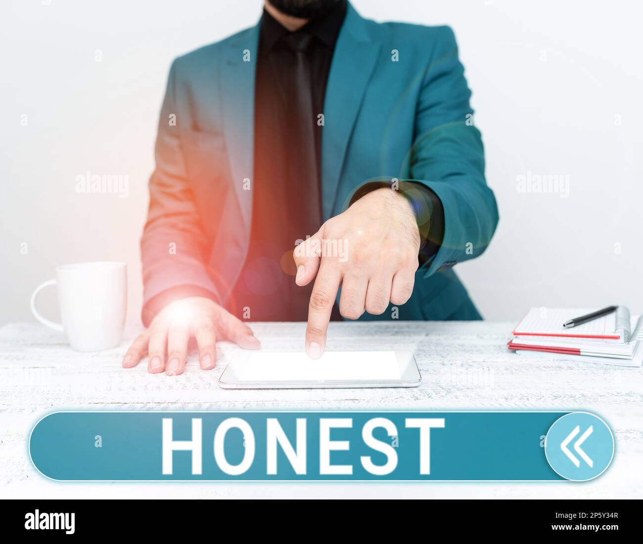 Sign displaying Honest. Business showcase telling the truth or able to ...