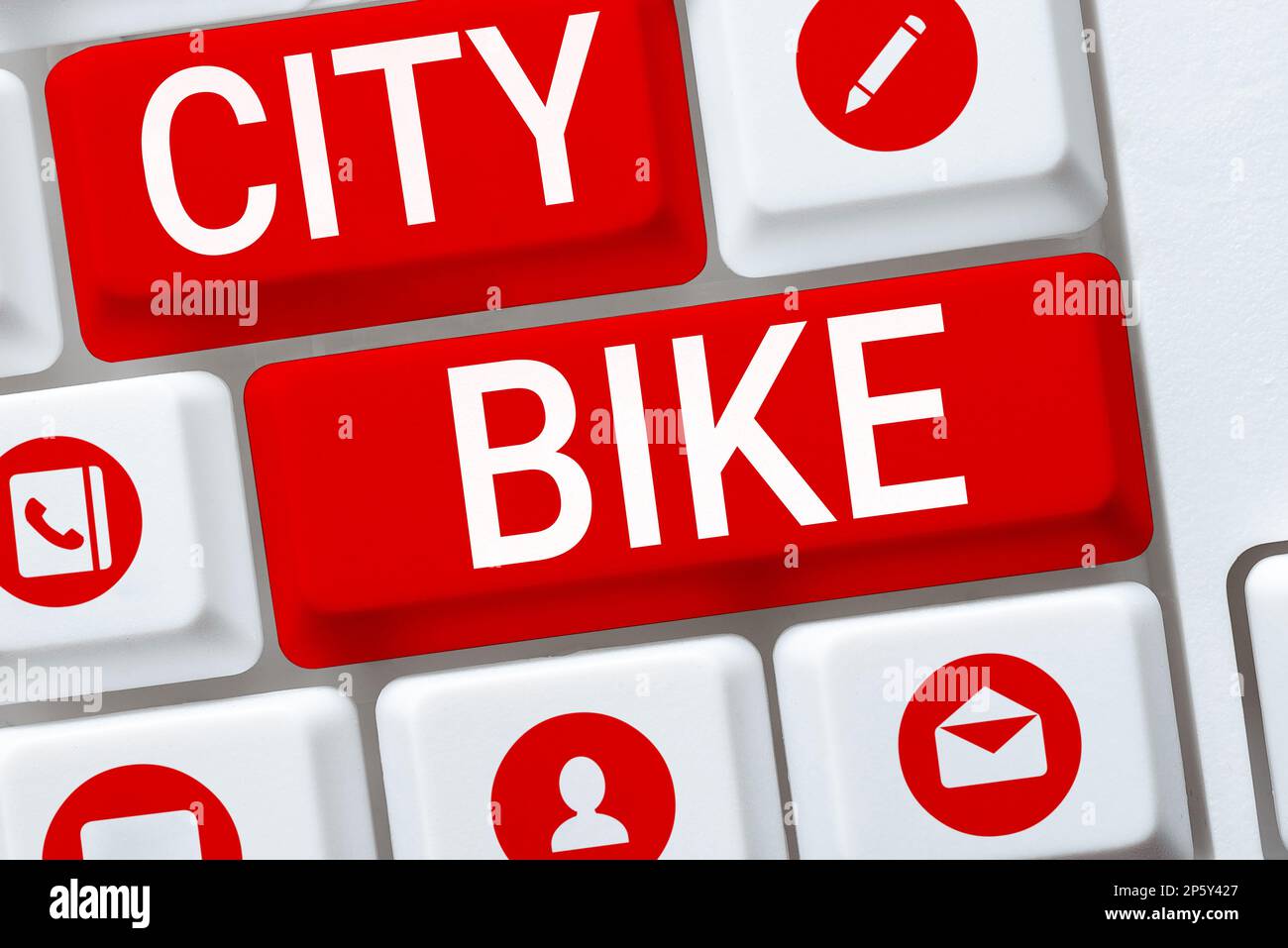 Text caption presenting City Bike. Concept meaning designed for regular ...