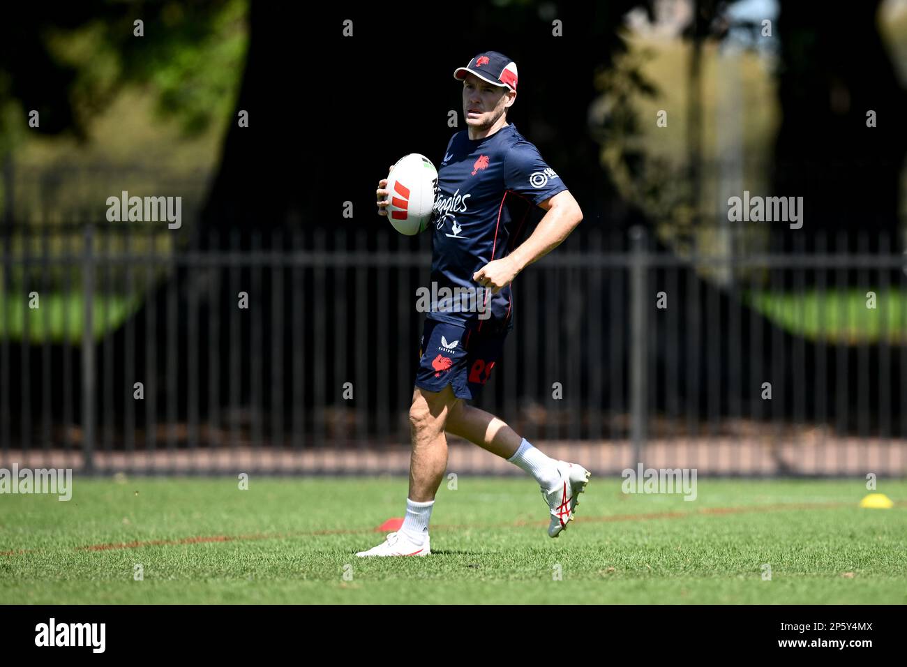 Luke Keary during Sydney Roosters NRL training at Moore Park, in Sydney ...