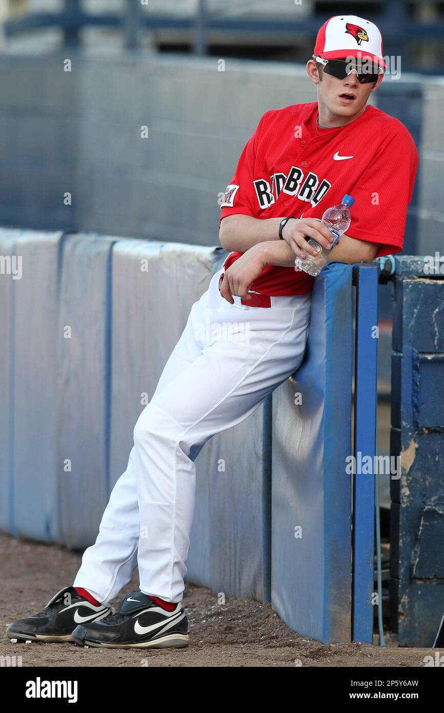 Illinois State Redbirds pitcher Joe Claver #21 before a game vs. the ...