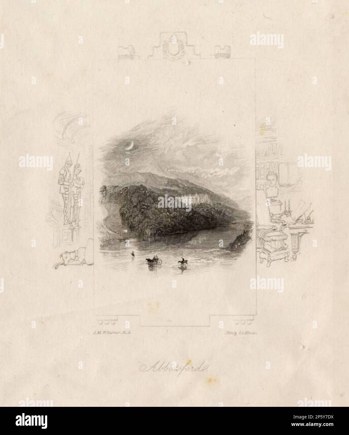 Abbotsford, John Henry Le Keux (London, England, 1812 - 1896 Stock ...