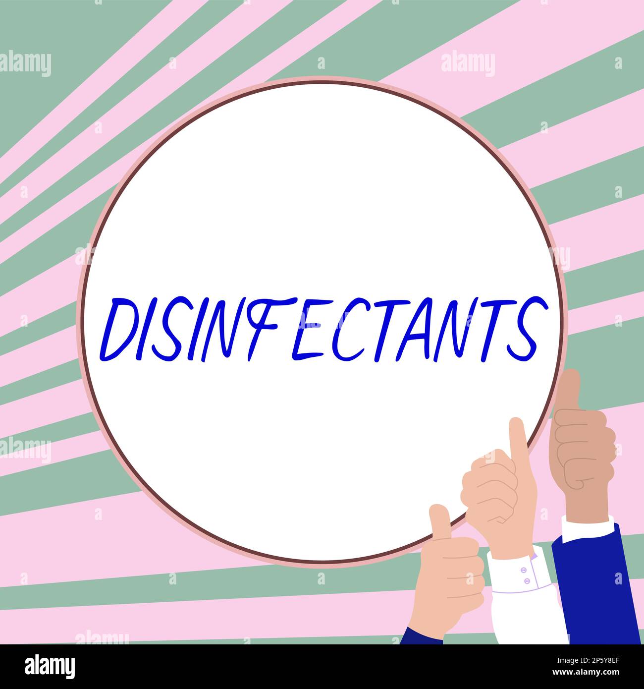 Writing displaying text Disinfectants. Business concept chemical that ...