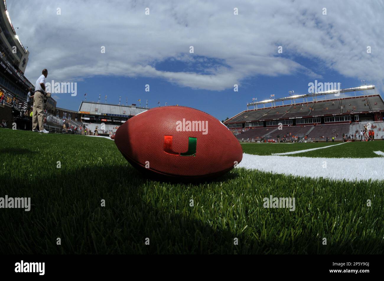 University of Miami Hurricanes football during game against Boston ...