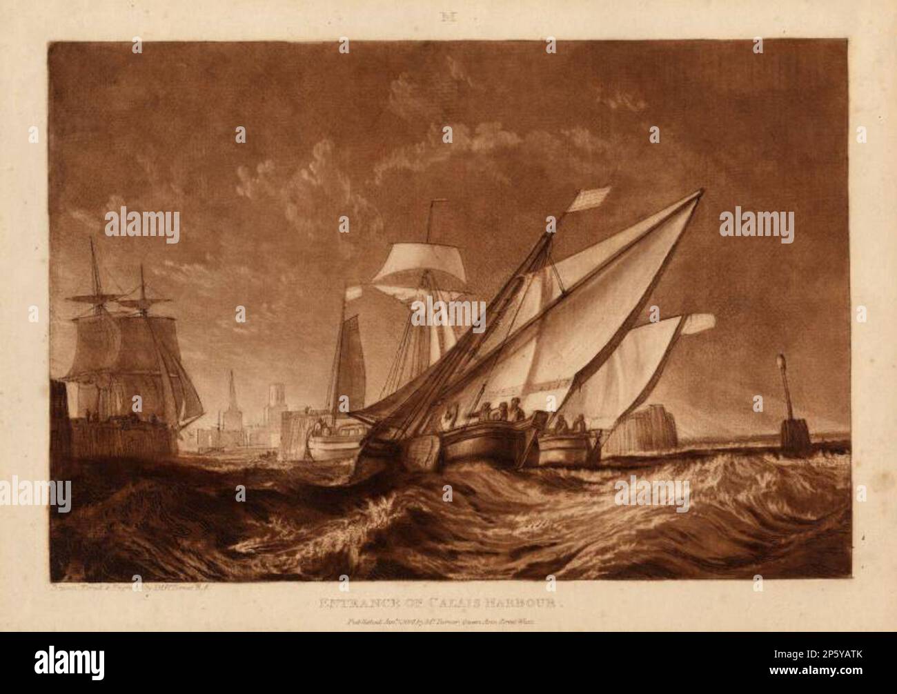 Entrance to Calais Harbour, Joseph Mallord William Turner (London ...