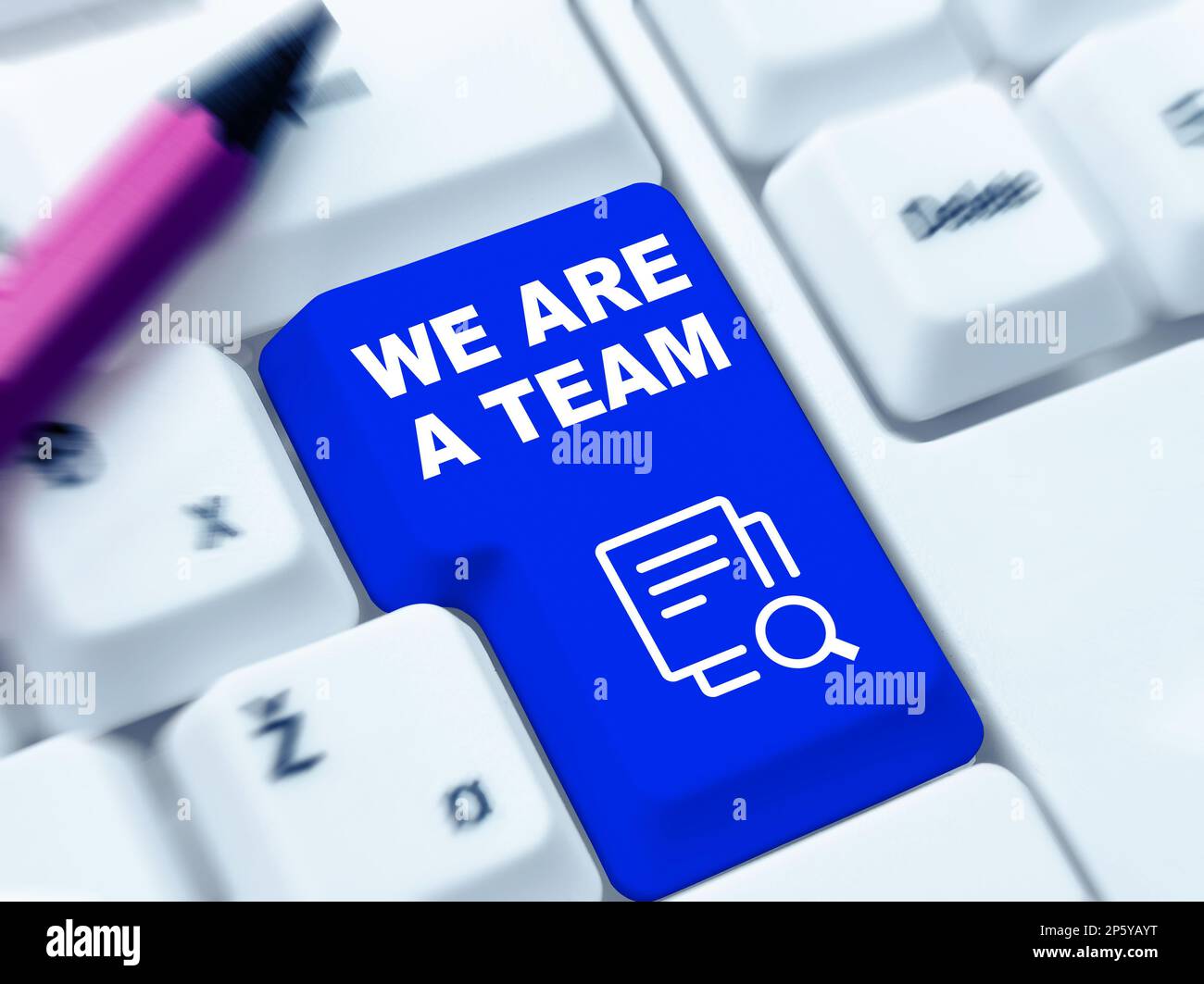 Conceptual caption We Are A Team. Conceptual photo work together to ...