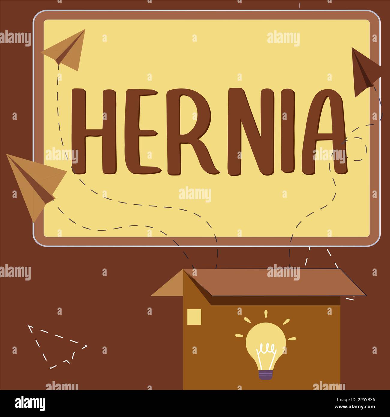 Hand writing sign Hernia. Business concept Abnormal exit of tissue or ...