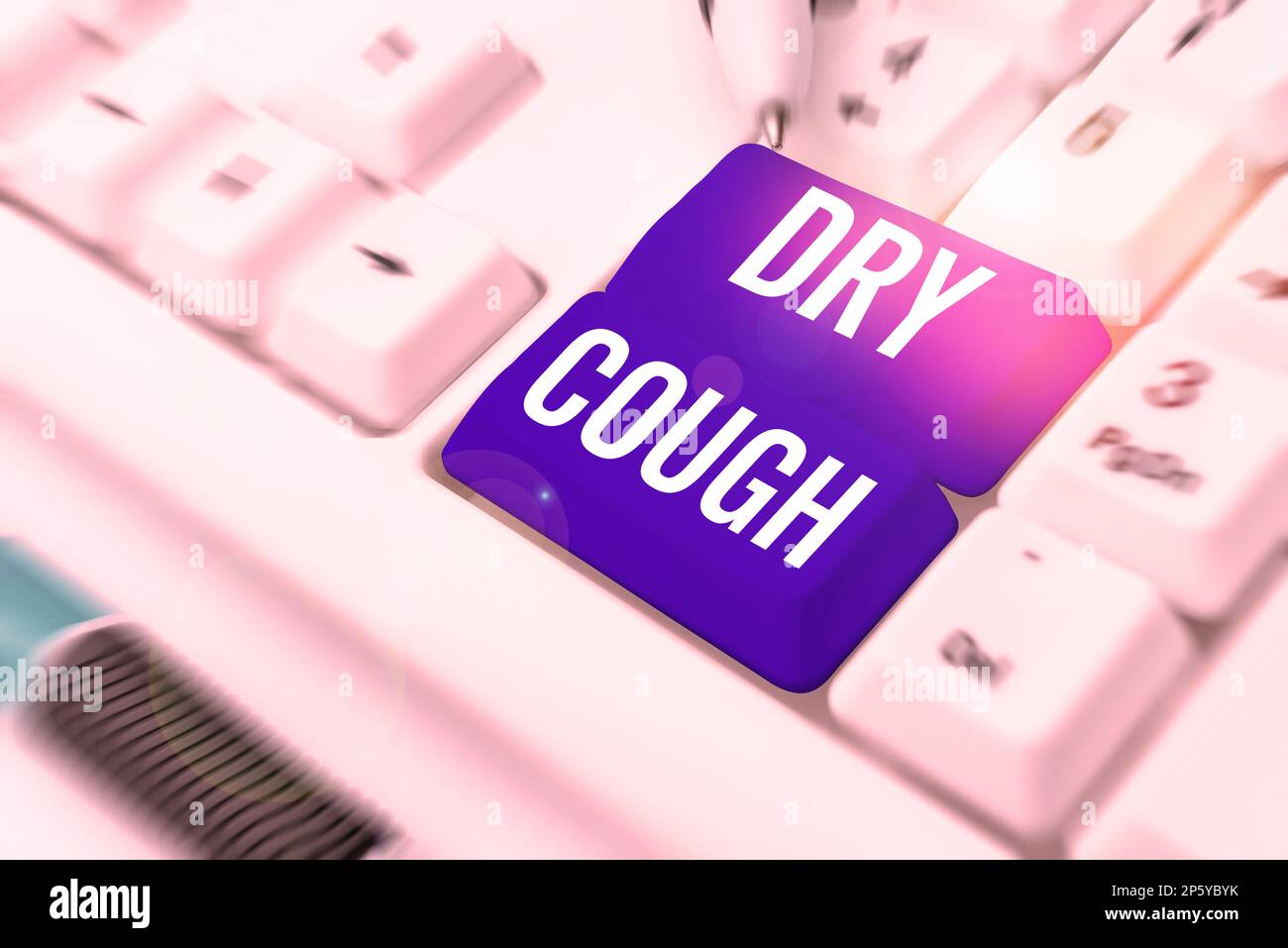 Writing displaying text Dry Cough. Business showcase cough that are not ...