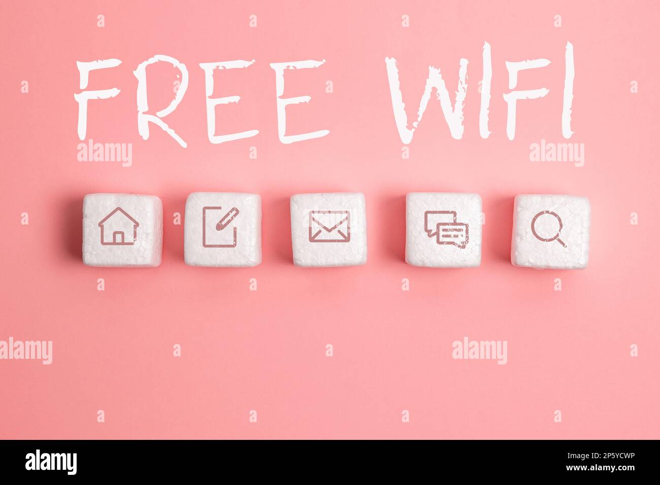 Writing displaying text Free Wifi. Word Written on let you connect to ...