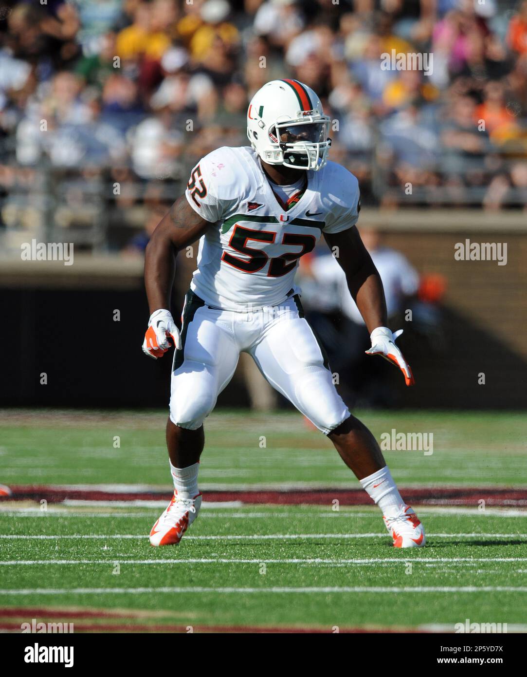 University of Miami Hurricanes linebacker Denzel Perryman (52) during ...