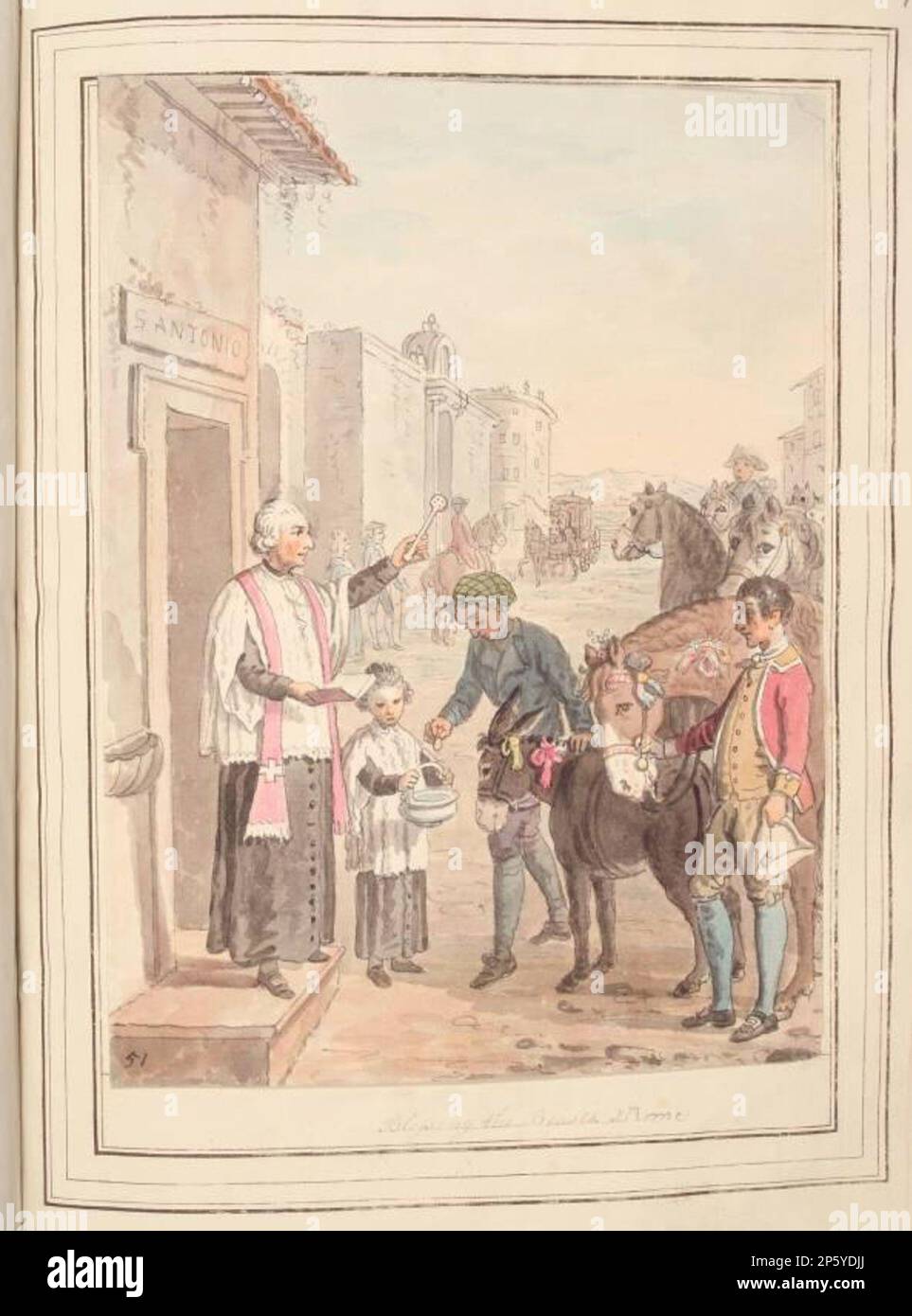 Blessing the Beasts at Rome, leaf from 'A Collection of Dresses by ...