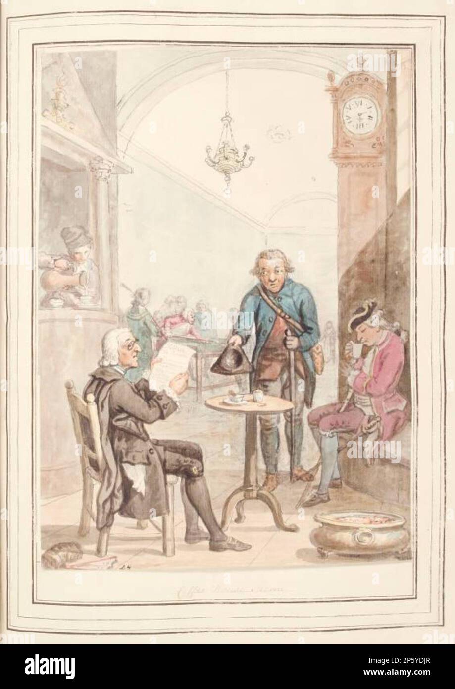 Coffee House, Rome, leaf from 'A Collection of Dresses by David Allan ...