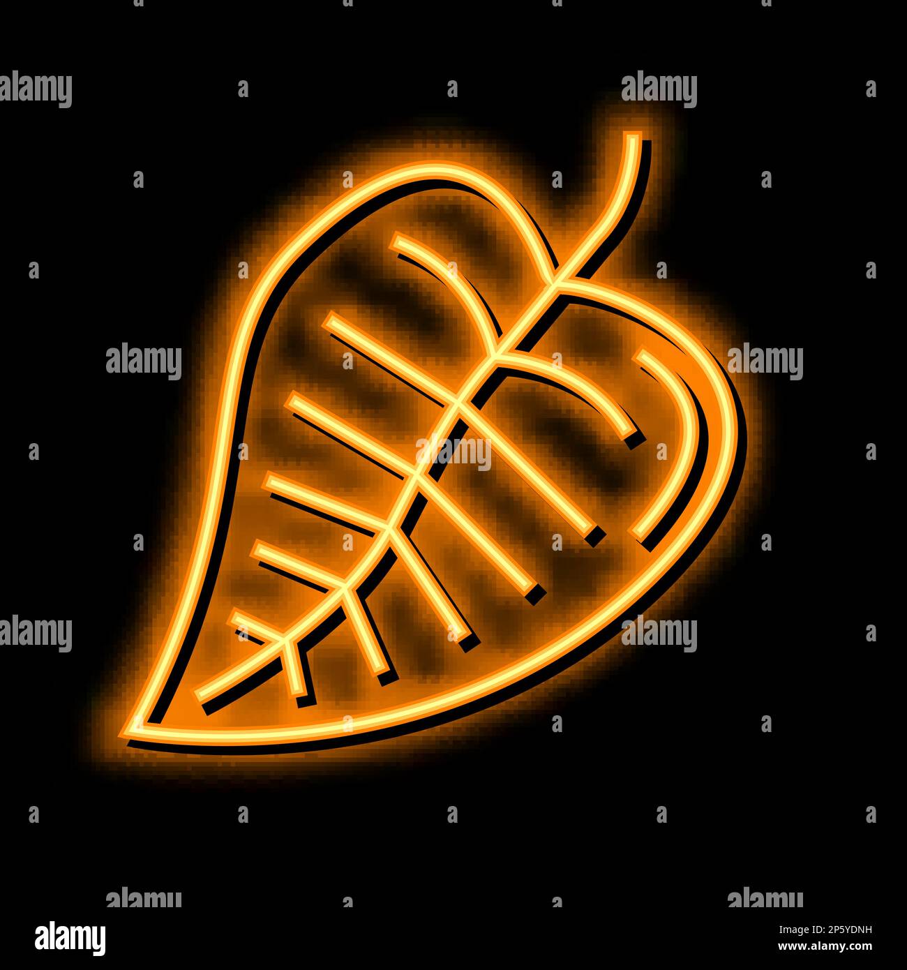 plant leaf neon glow icon illustration Stock Vector Image & Art - Alamy