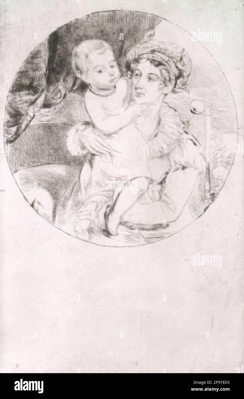 Lady Henrietta Drummond (1783-1854) and her Child, Andrew Geddes ...