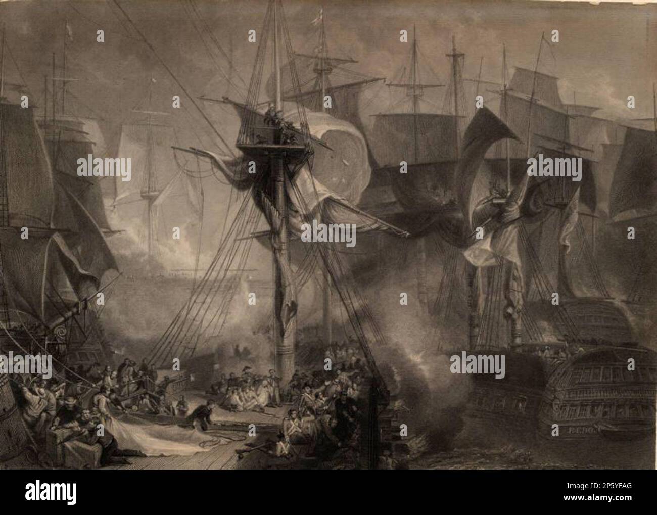 The Death of Nelson at Battle of Trafalgar Stock Photo - Alamy