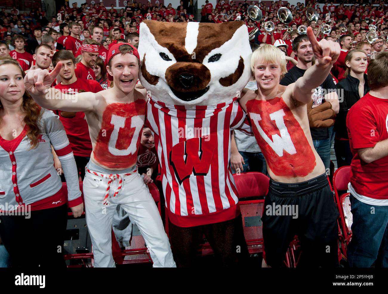 Wisconsin badgers mascot bucky badger hi-res stock photography and ...