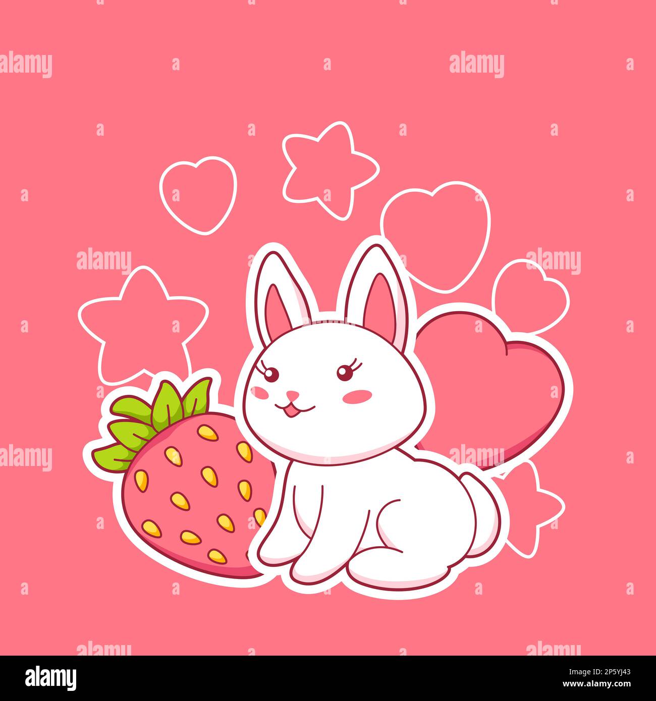 Cute Bunny Cartoon Wallpaper
