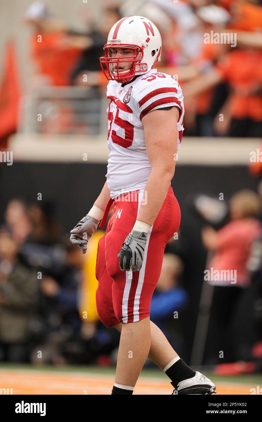 Nebraska Cornhuskers Baker Steinkuhler (55) in action during a game ...