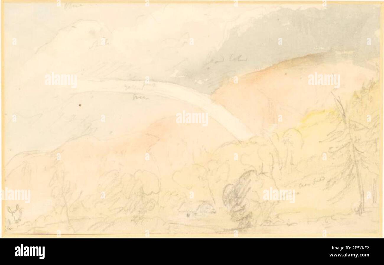 Glen Nevis, James Giles (Aberdeen, Scotland, 1801 - 1870) 1865 Stock ...