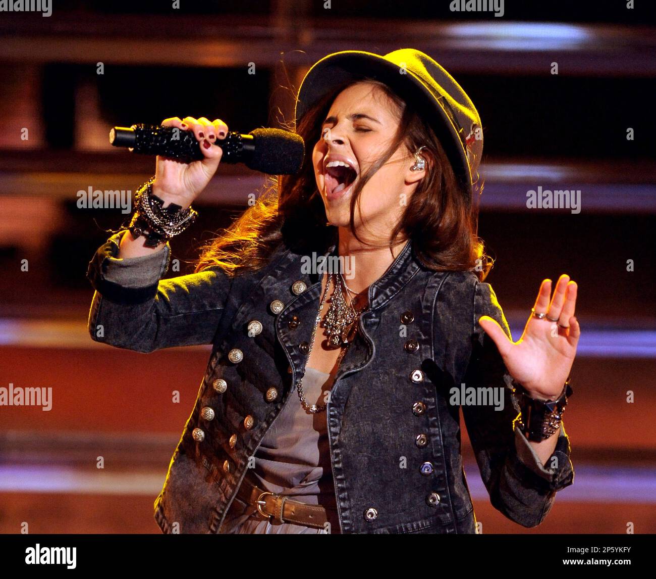 HOLLYWOOD, CA - NOVEMBER 28: Contestant Carly Rose Sonenclar performs ...