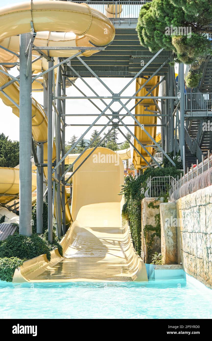 Water slide aquapark vertical hi-res stock photography and images - Alamy