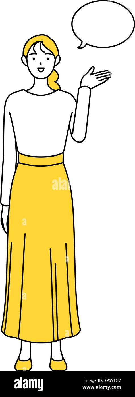 A casually dressed young woman giving directions, with a wipeout ...