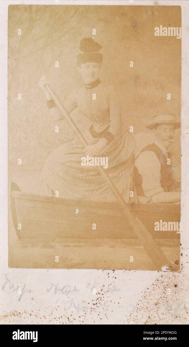 Studio Photograph of Mrs Hope Vere, from an album compiled by Sir John ...