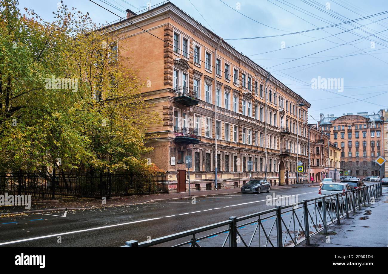 Radischeva Street, an old multi-apartment house where Nikolai Gumilev ...