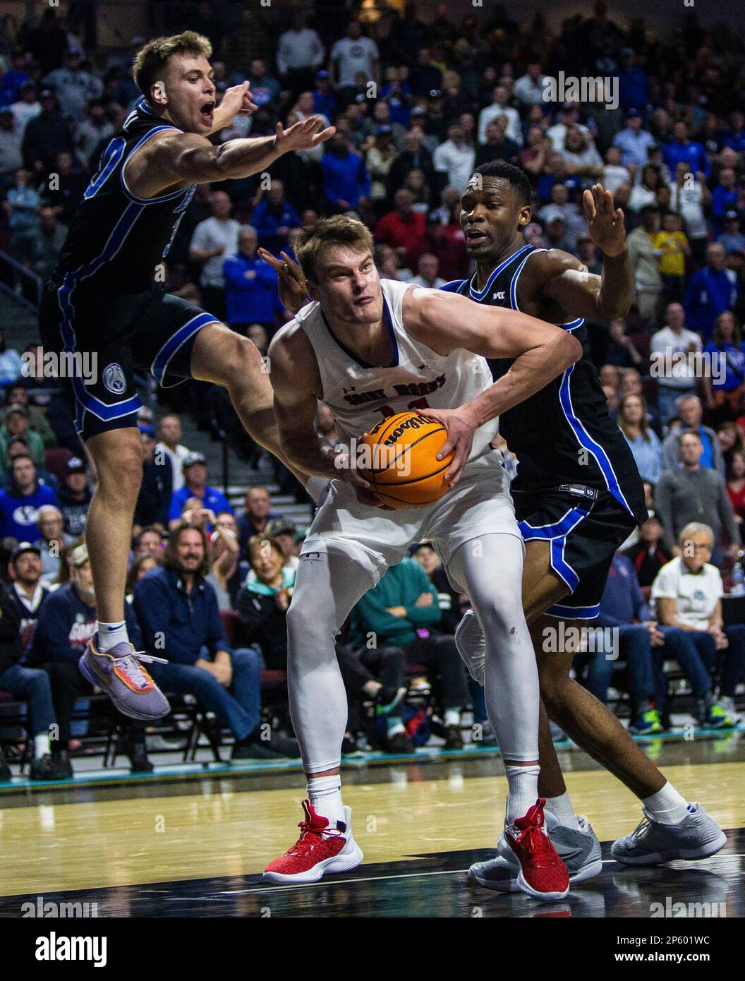 March 06 2023 Las Vegas, NV, U.S.A. St. Mary's center Mitchell Saxen ...