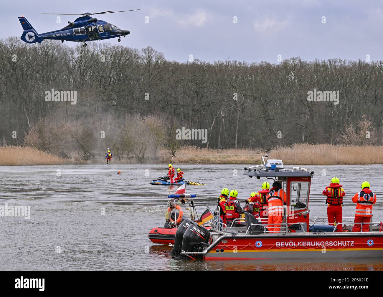07 March 2023, Brandenburg, Frankfurt (Oder): The German Federal Police ...