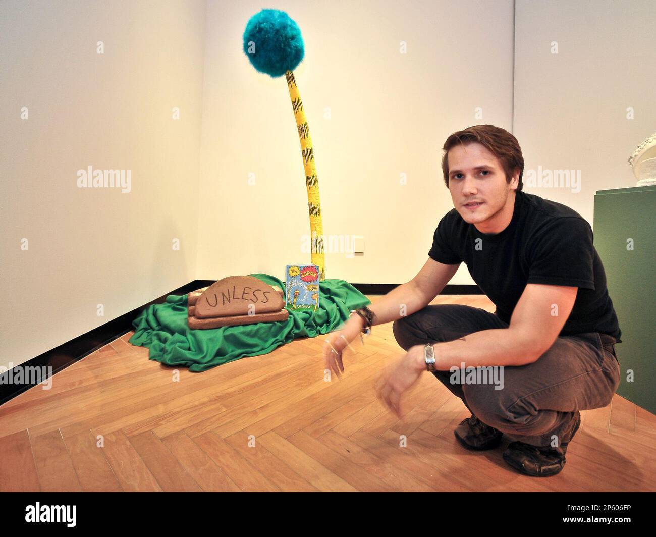 In this Nov. 20, 2012 photo, Joshua Jones, inspired by the Dr. Seuss ...
