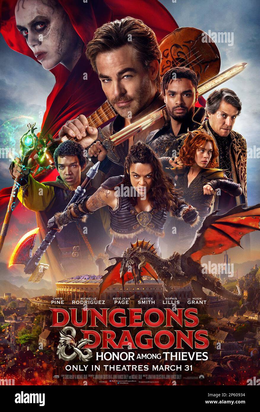 Dungeons & Dragons poster Honor Among Thieves Stock Photo - Alamy