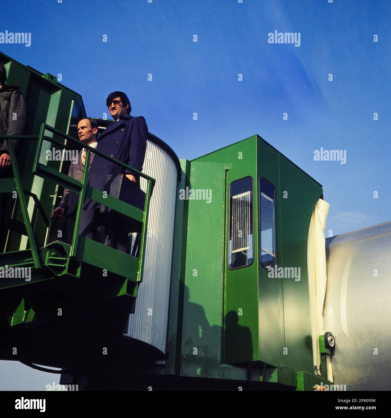 Archives 70ies: Aerial view of the construction site of Satolas airport ...