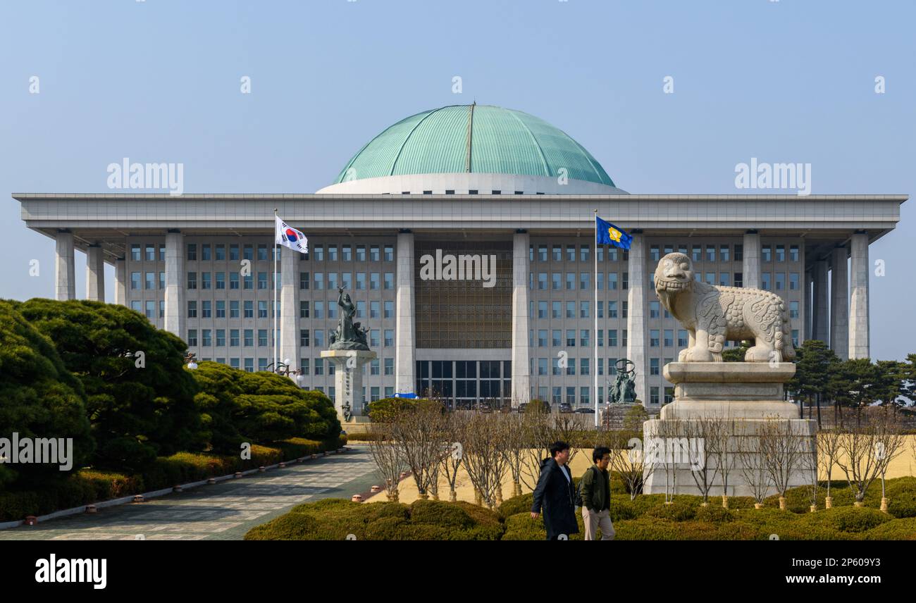 Seoul, South Korea. 07th Mar, 2023. View of the National Assembly ...