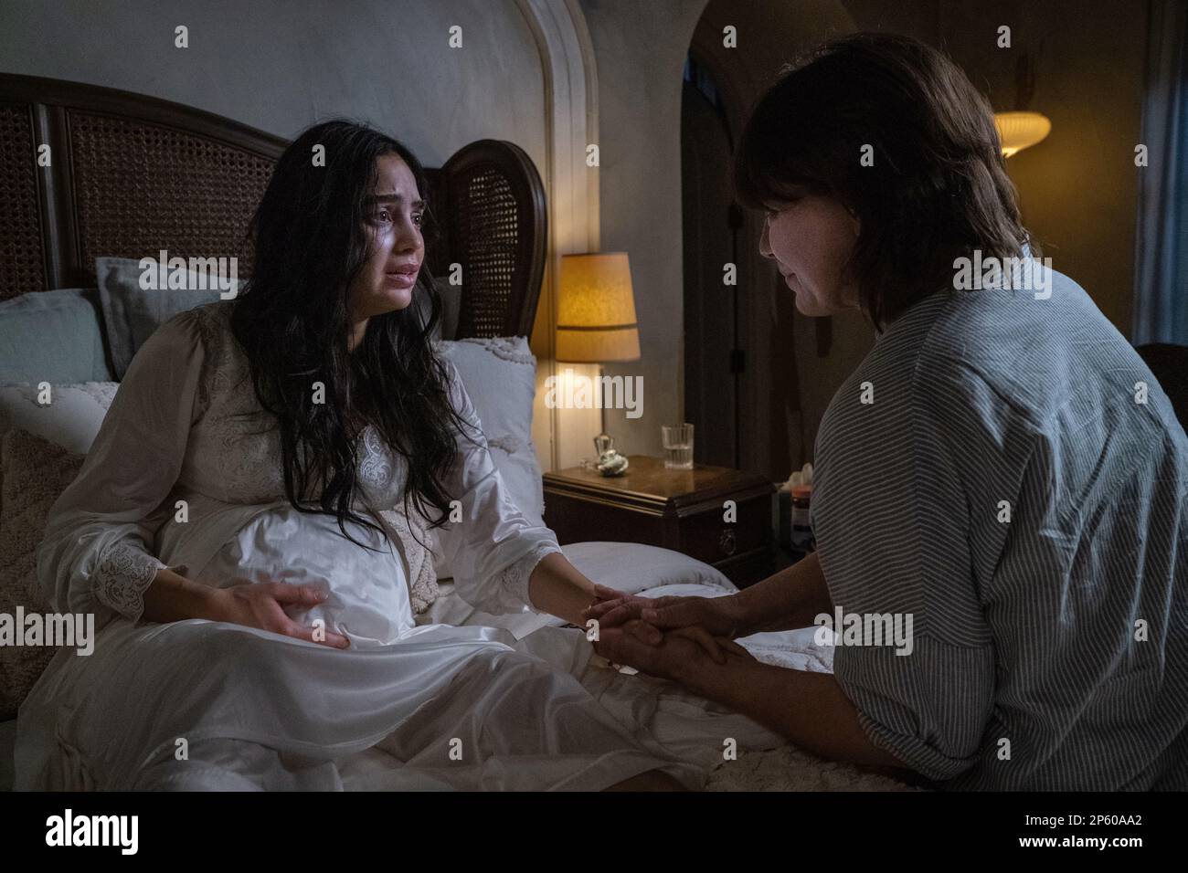 Bed Rest Melissa Barrera & Edie Inksetter Stock Photo - Alamy