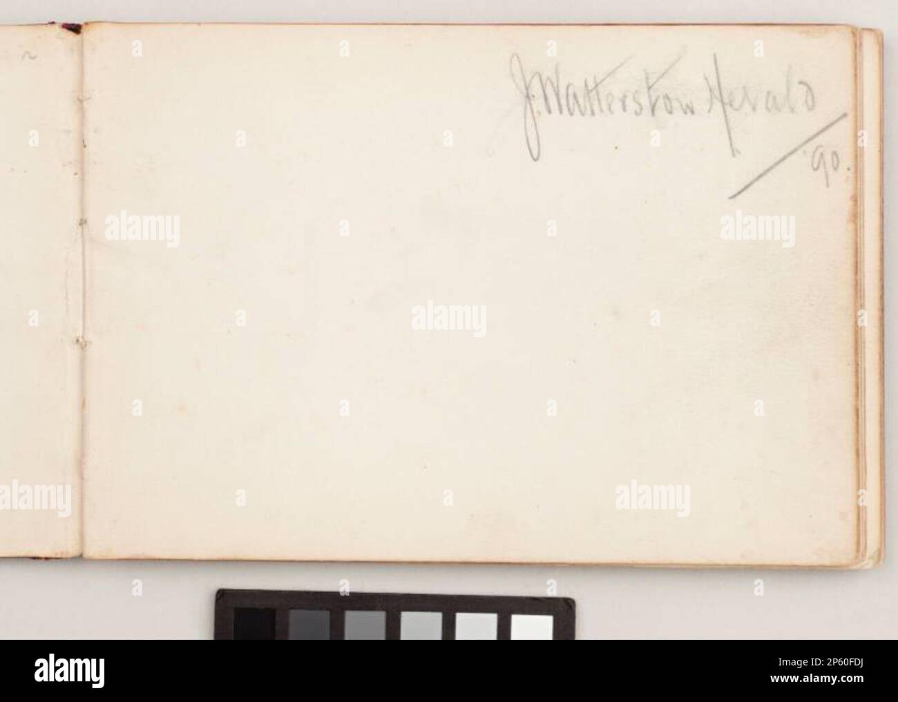 signature - Leaf from Artist's Sketchbook, James Watterson Herald ...