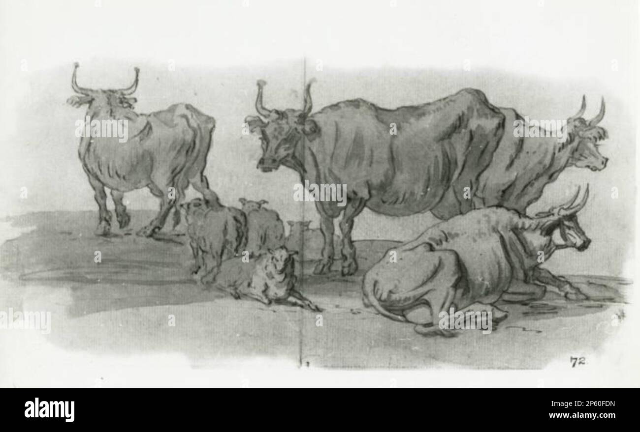 Cattle And Sheep, William Williams (England, active 1763 - 1800) 1798 ...