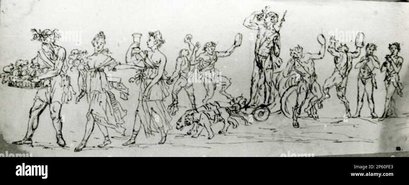 Bacchus With Procession, William Williams (England, active 1763 - 1800 ...