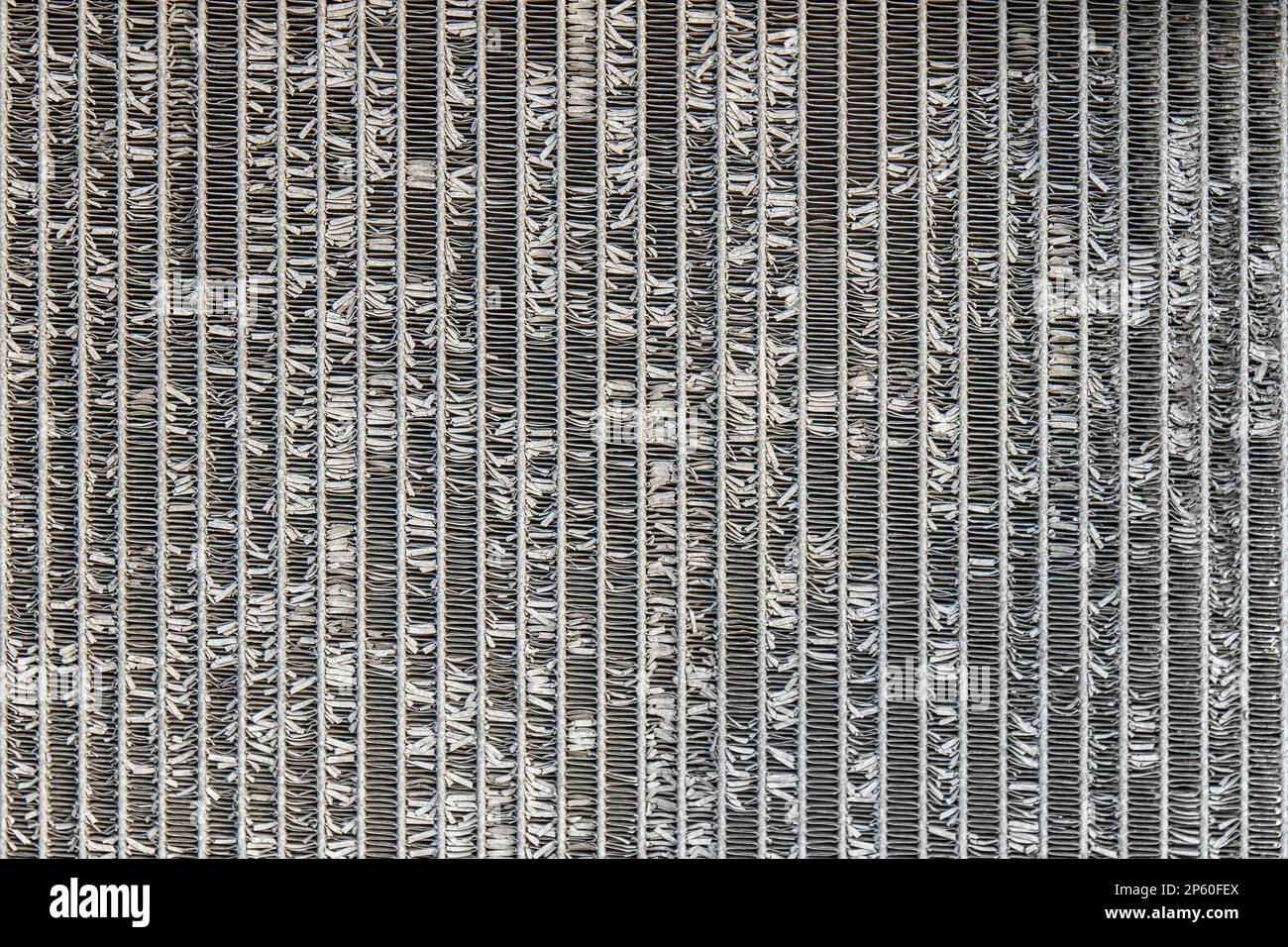 Old automobile radiator grid texture as background close upper view ...