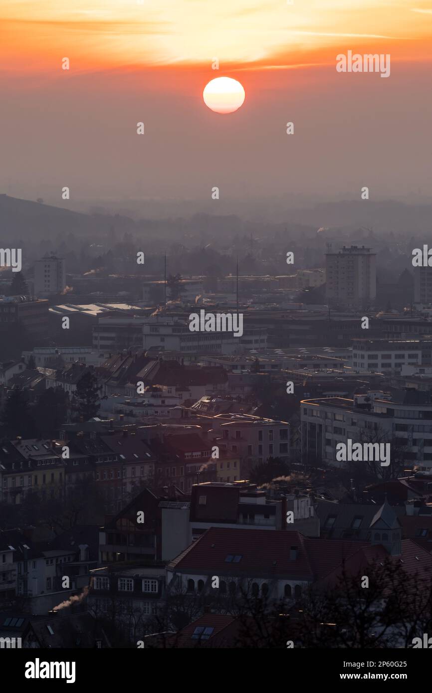 Freiburg city view winter hi-res stock photography and images - Alamy