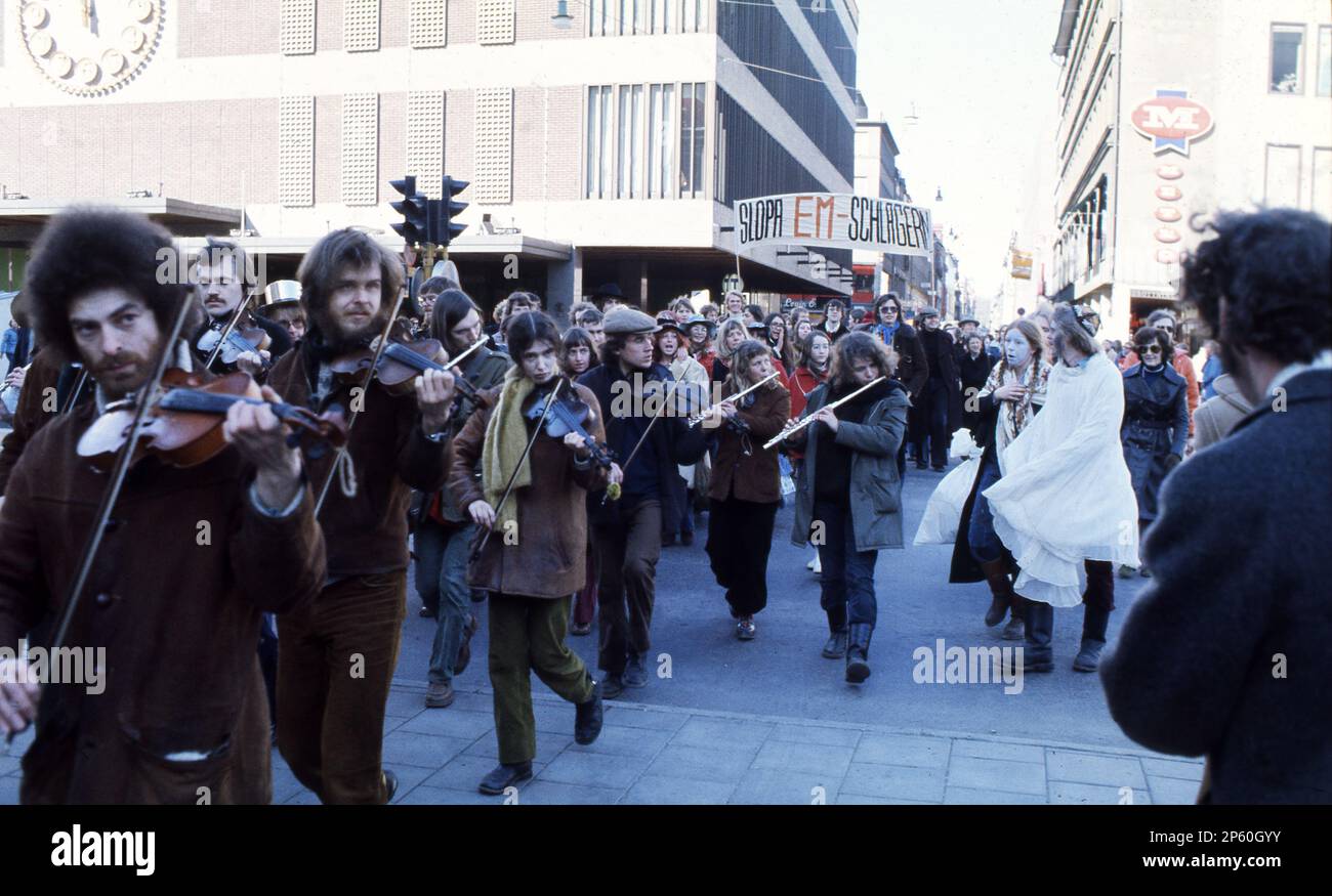 Swedish protests against hosting Eurovision Song Contest 1975 ...