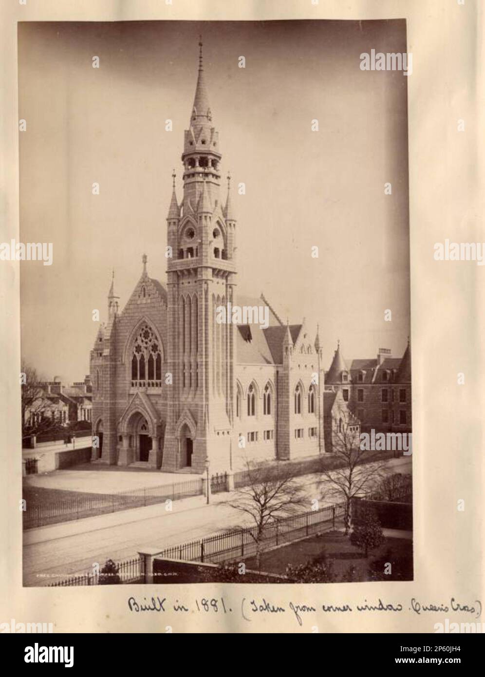 Free Church Queens Cross, c. 1881 Stock Photo - Alamy